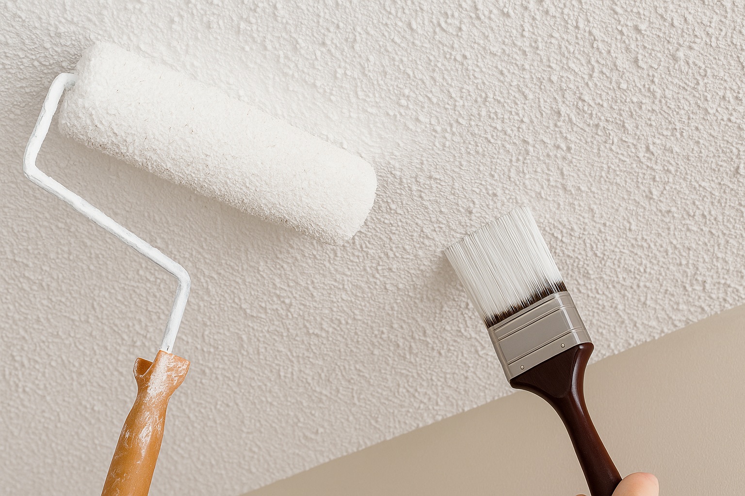 How to Paint Over Popcorn Ceilings | Tips for a Smooth Finish
